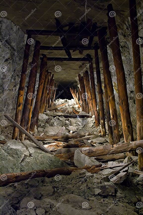Old mine stock photo. Image of rock, light, train, mining - 10159098