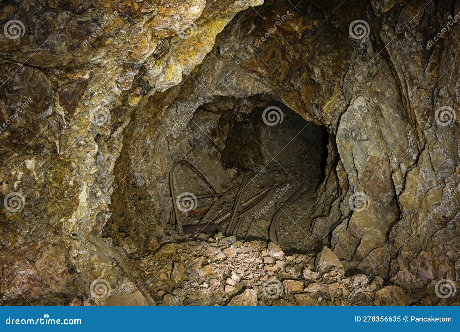 Old Mine Adit stock image. Image of tunnel, tungsten - 278356635