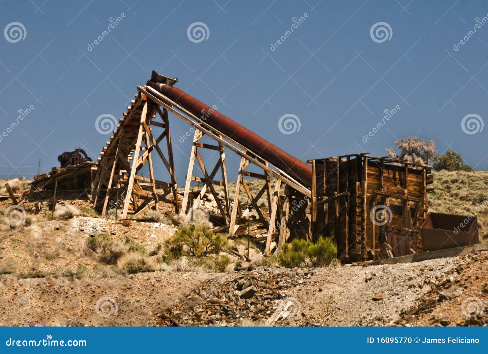 Old Mine Equipment stock photo. Image of ghost, state - 16095770