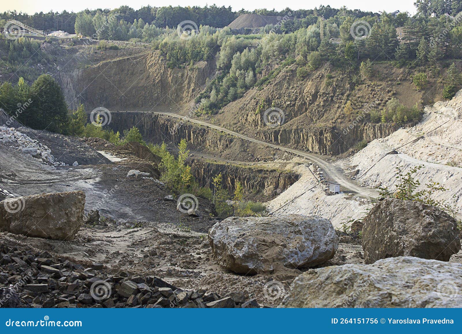An old mine stock photo. Image of boulders, quarry, summer - 264151756