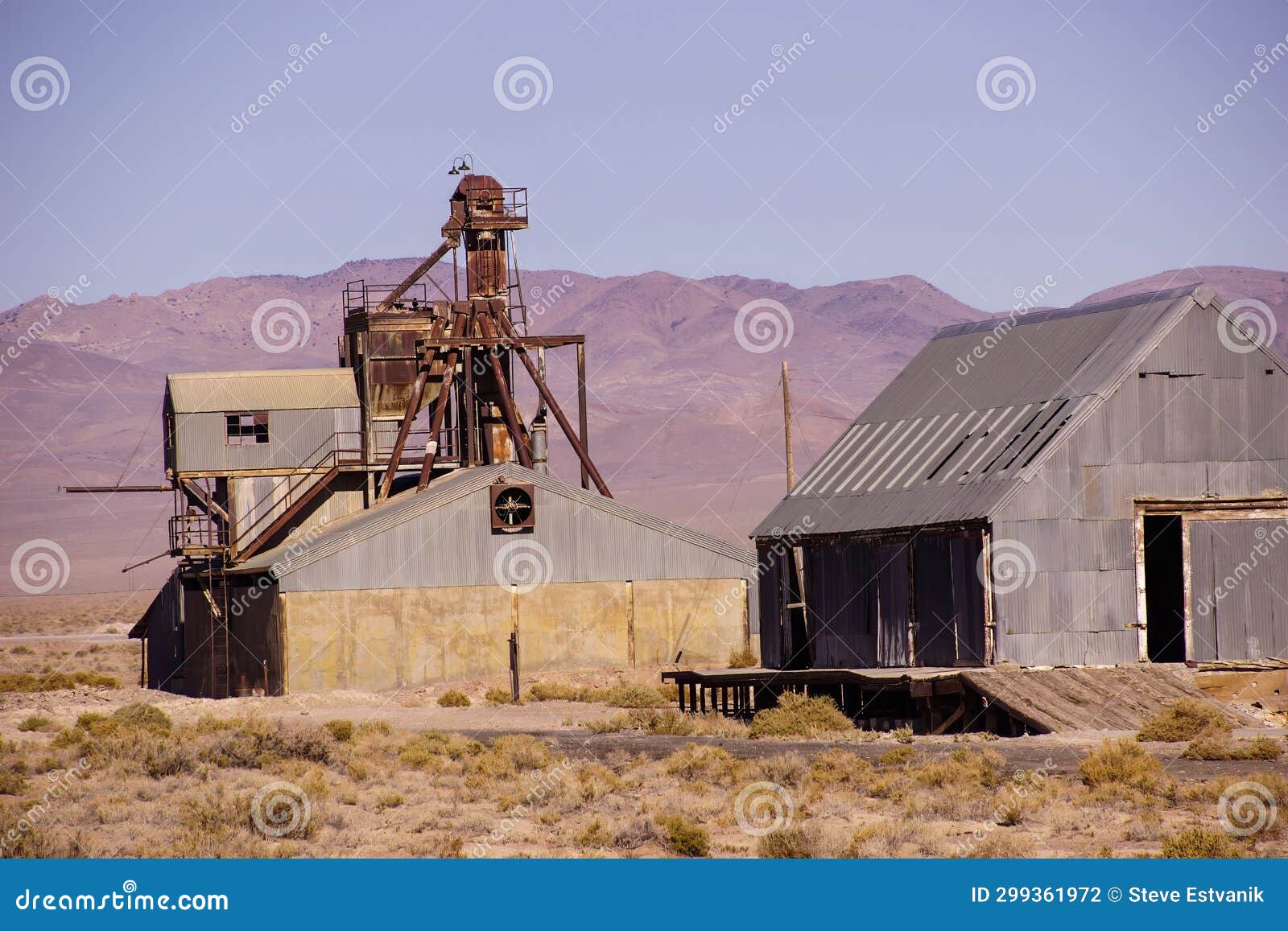 Old mining buildings stock photo. Image of rusting, drybackground ...