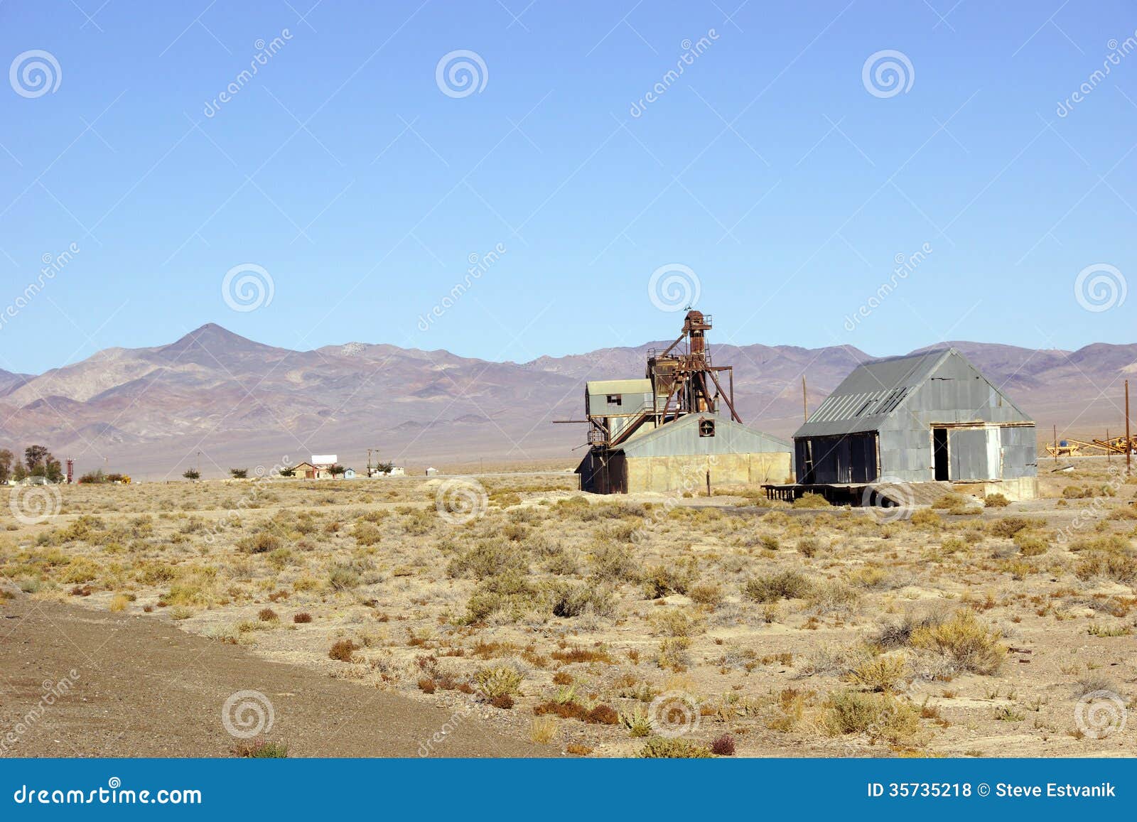 Old mining buildings stock photo. Image of industry, refining - 35735218