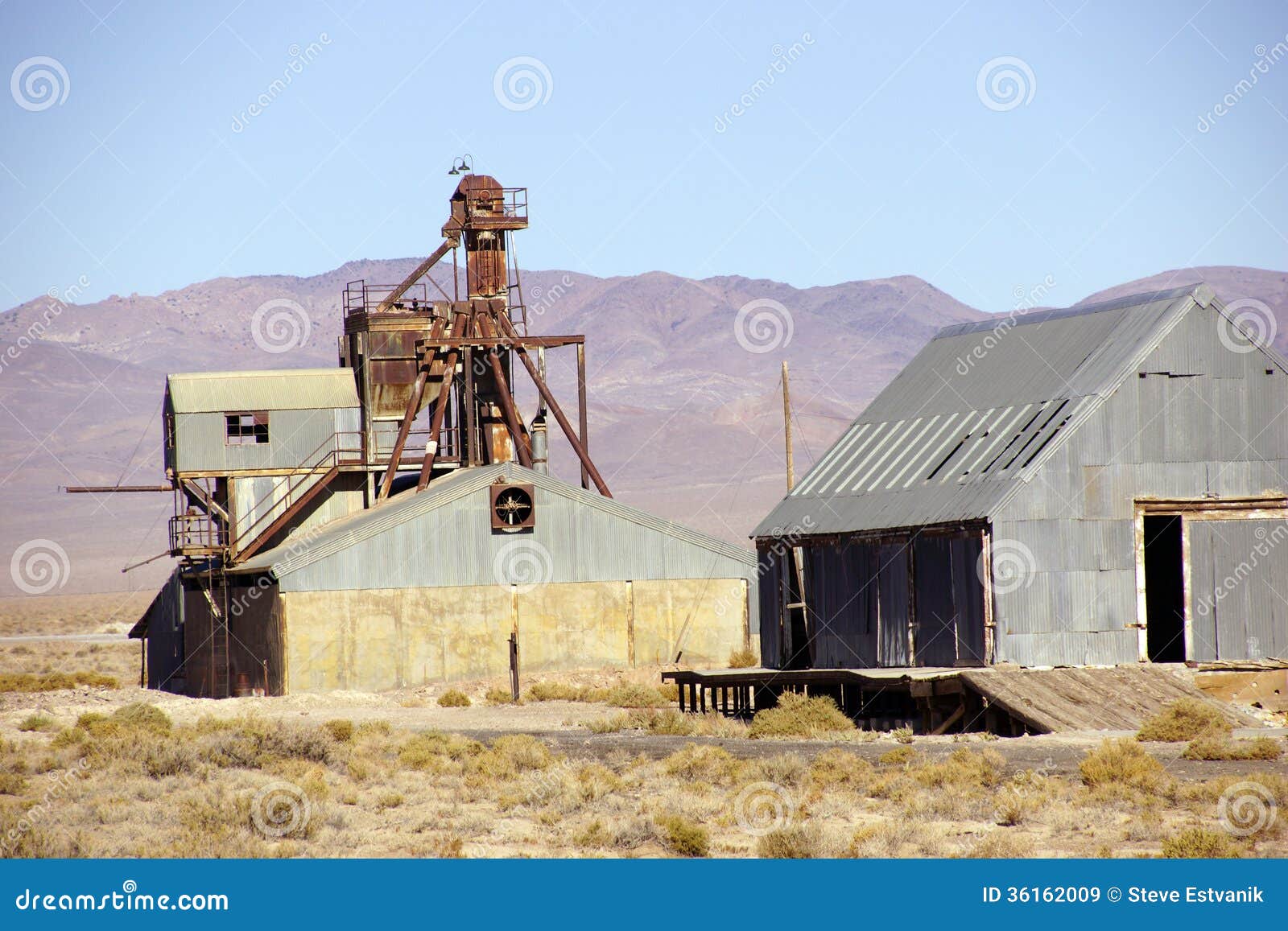 Old mining buildings stock image. Image of nevada, industrial - 36162009