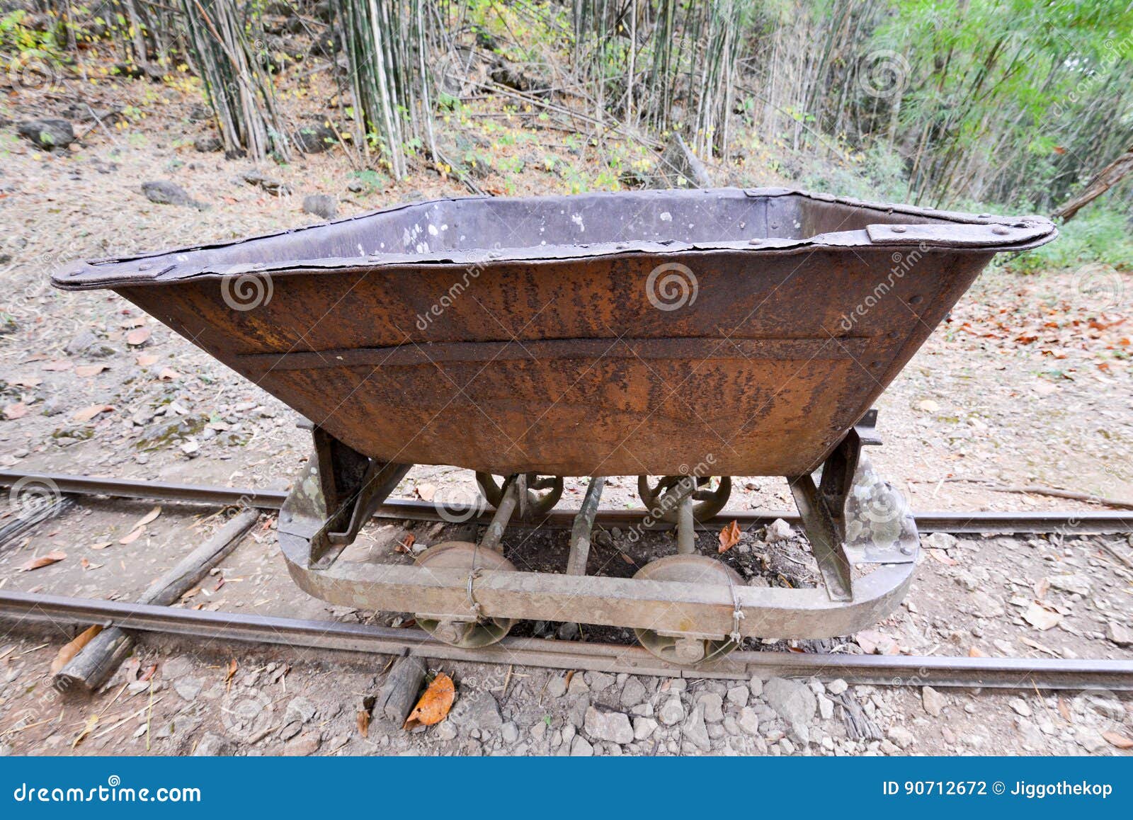 Old mining cart stock photo. Image of nature, abandoned - 90712672