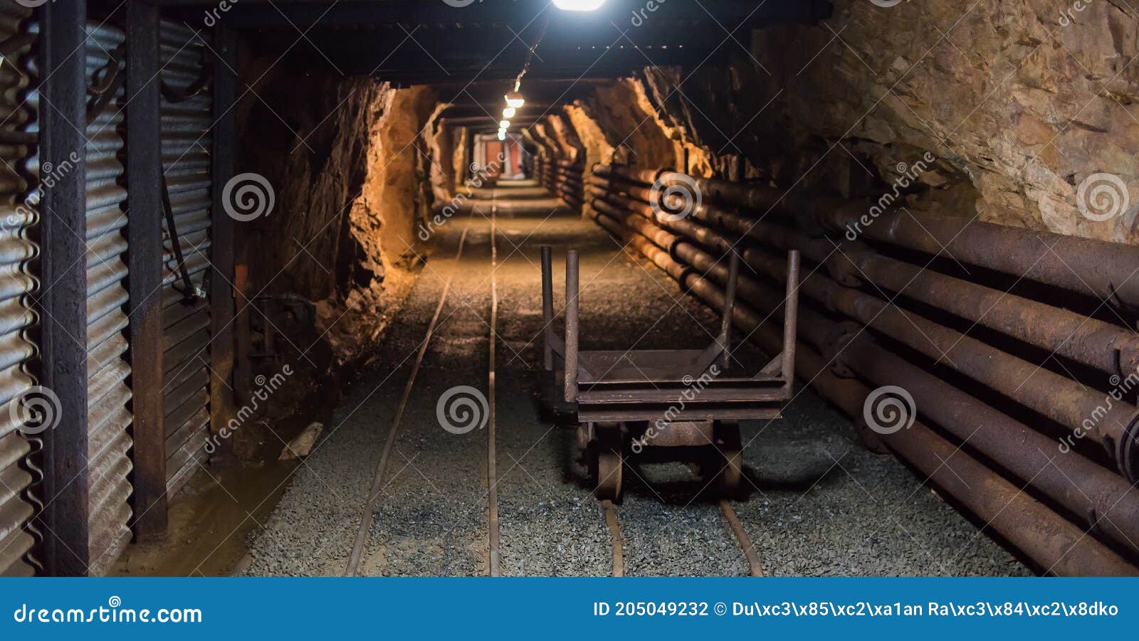 Old Mining Carts with Wheels on Rail for the Transportation of Minerals ...