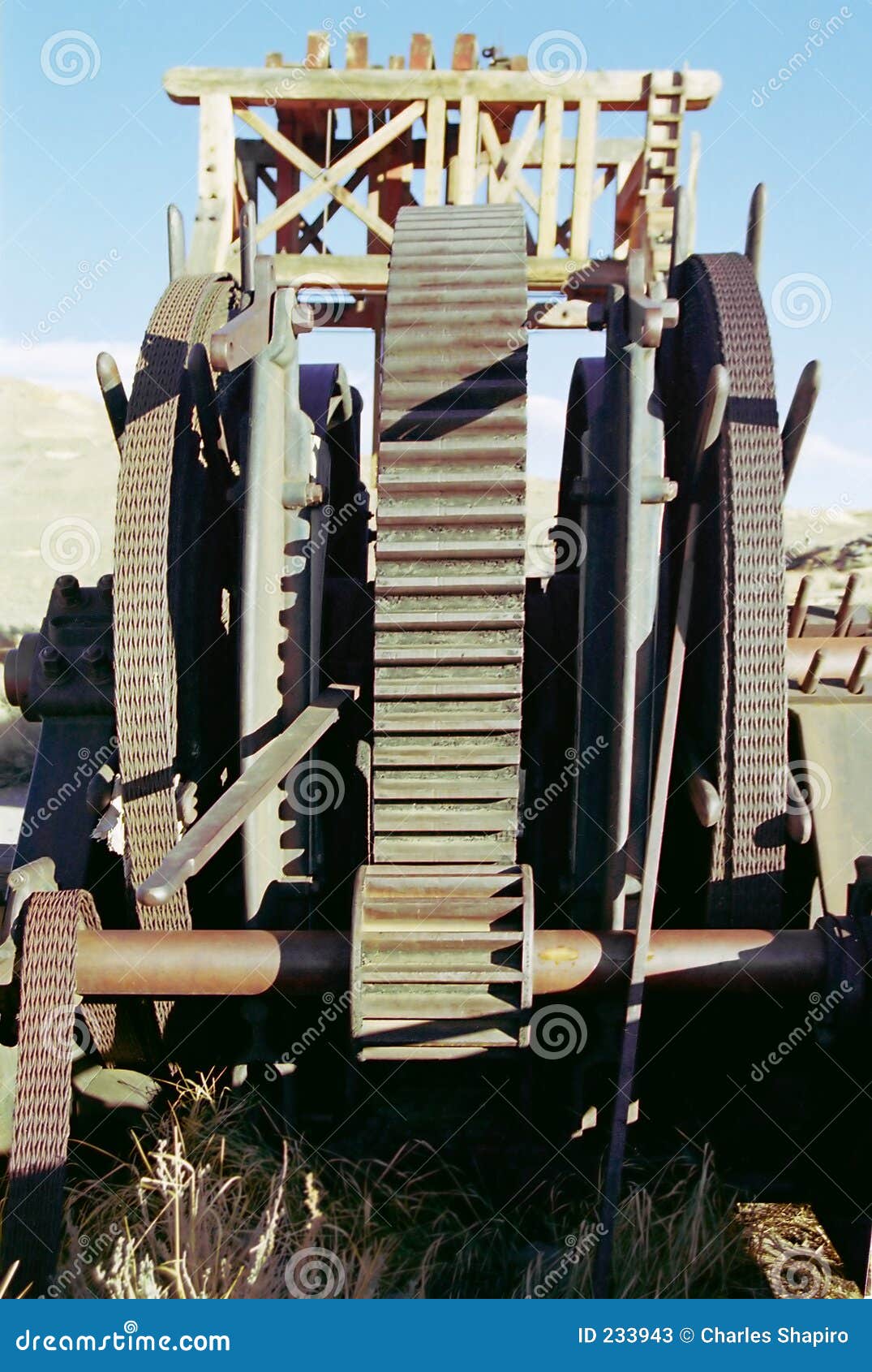 Old mining equipment stock image. Image of excavate, excavating - 233943