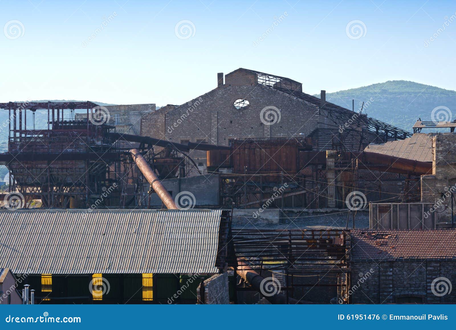 Old mining factory stock photo. Image of mediterranean - 61951476