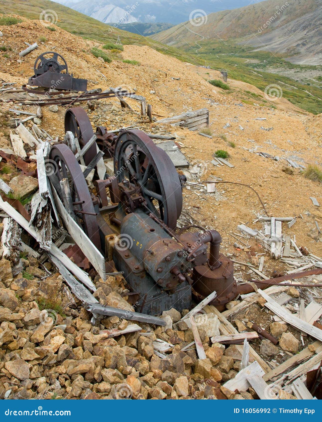Old mining machinery stock photo. Image of alpine, tailings - 16056992