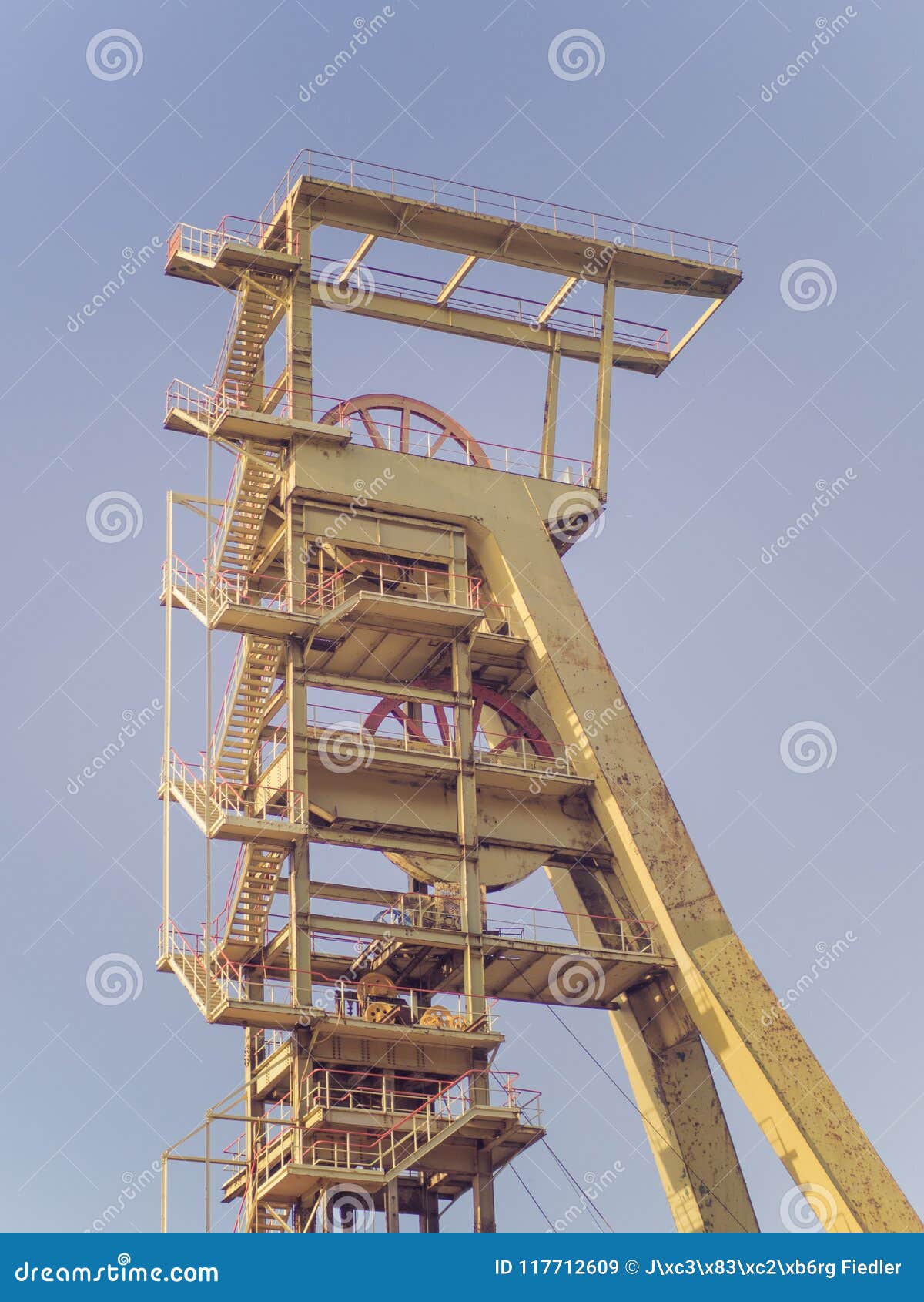 Old Mining Tower in Germany Stock Image - Image of geology, iron: 117712609