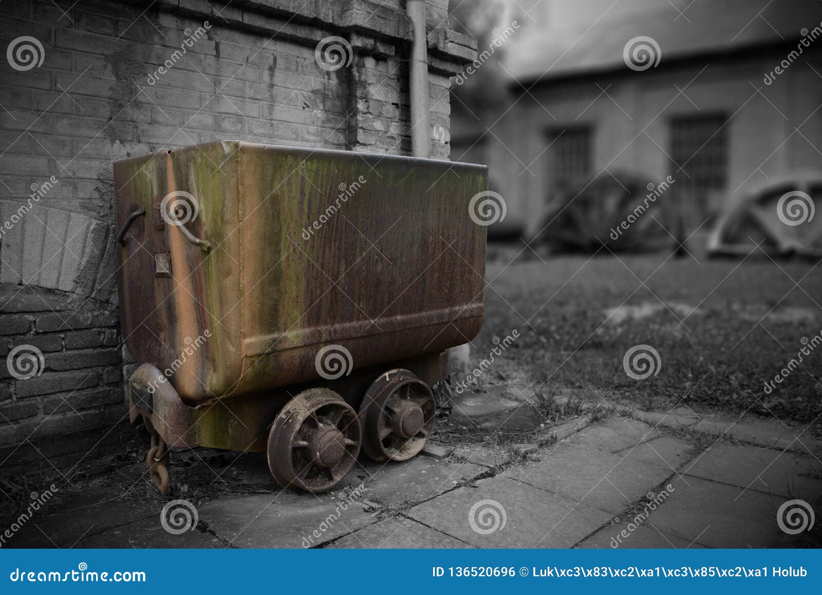 Old mining vehicles stock photo. Image of iron, industrial - 136520696