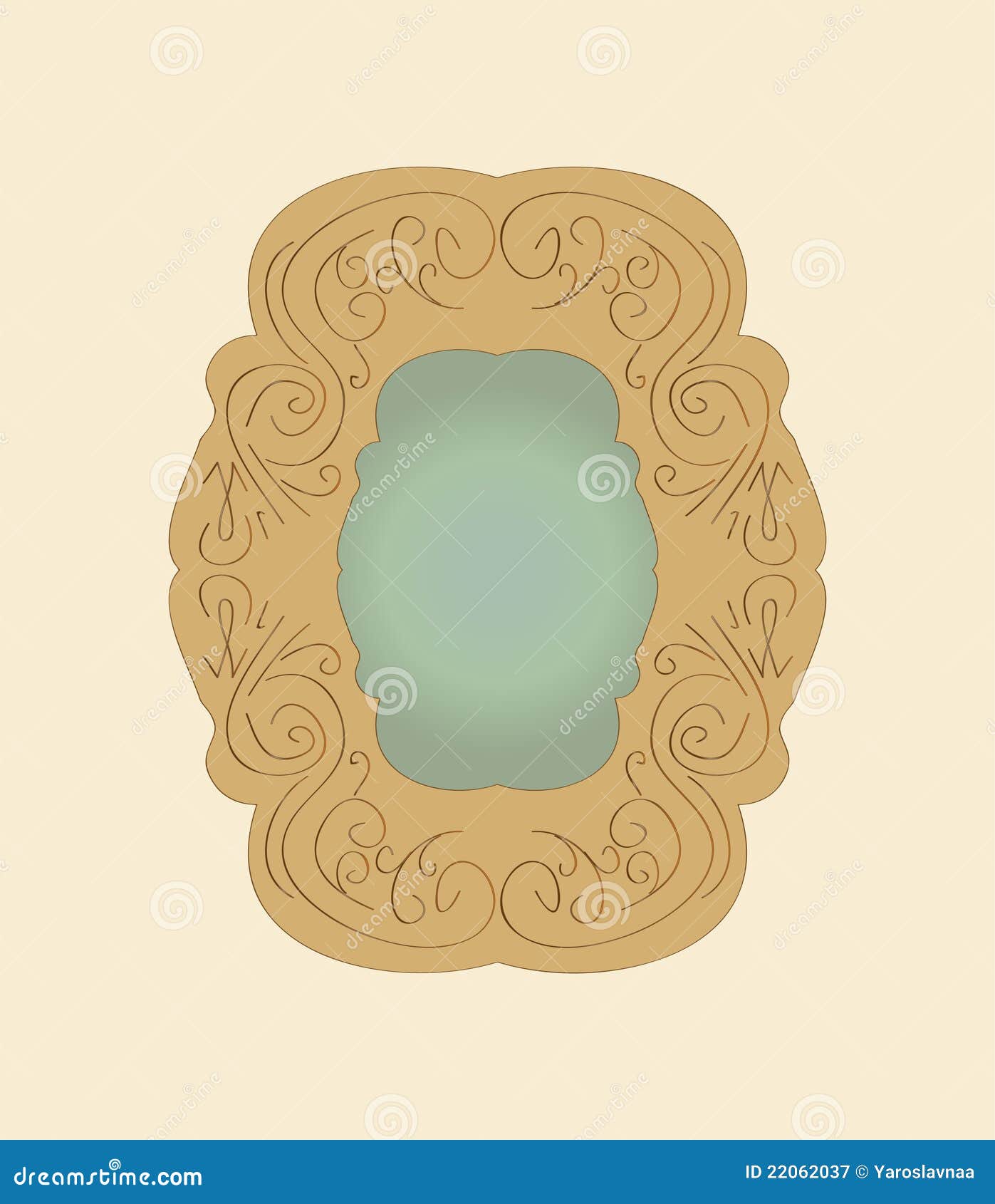 Old mirror vector stock vector. Illustration of mirror - 22062037