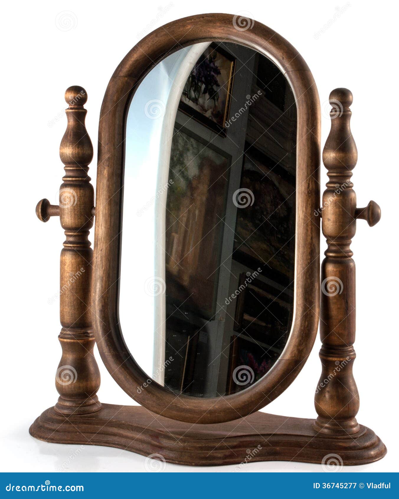 Old mirror stock illustration. Illustration of home, table - 36745277