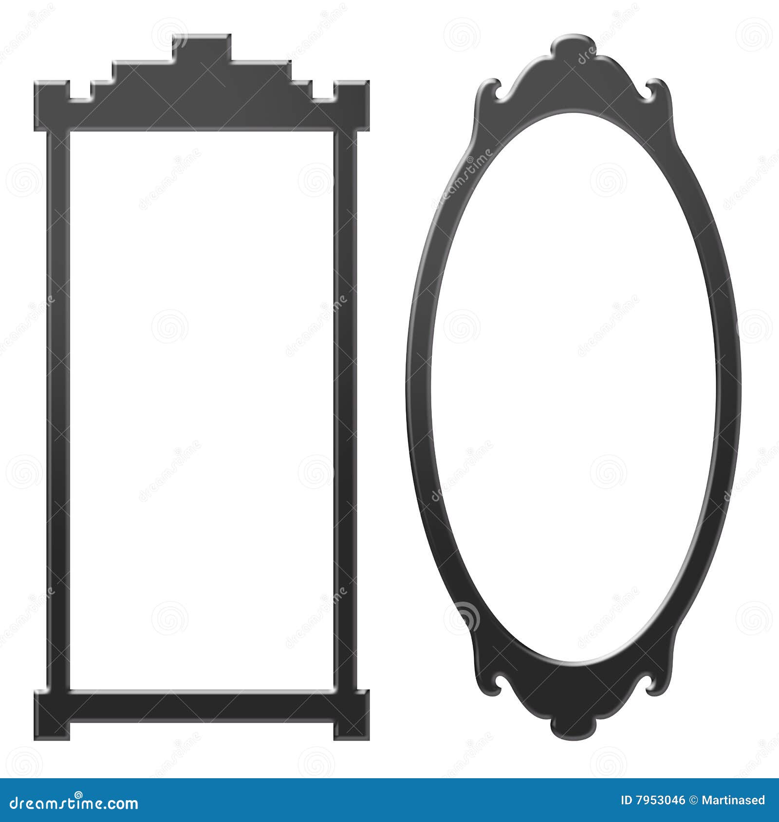 Set Of Mirrors Cartoon Vector | CartoonDealer.com #20490537