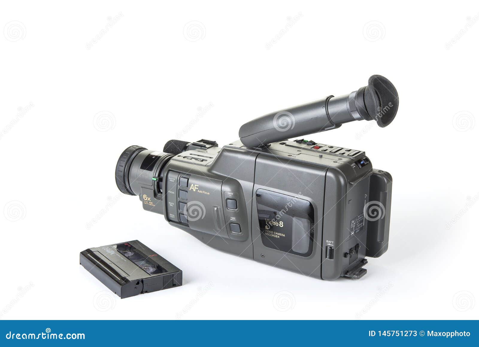 Old 8 Mm Tape Movie Camera. Stock Image - Image of capture, stereo ...