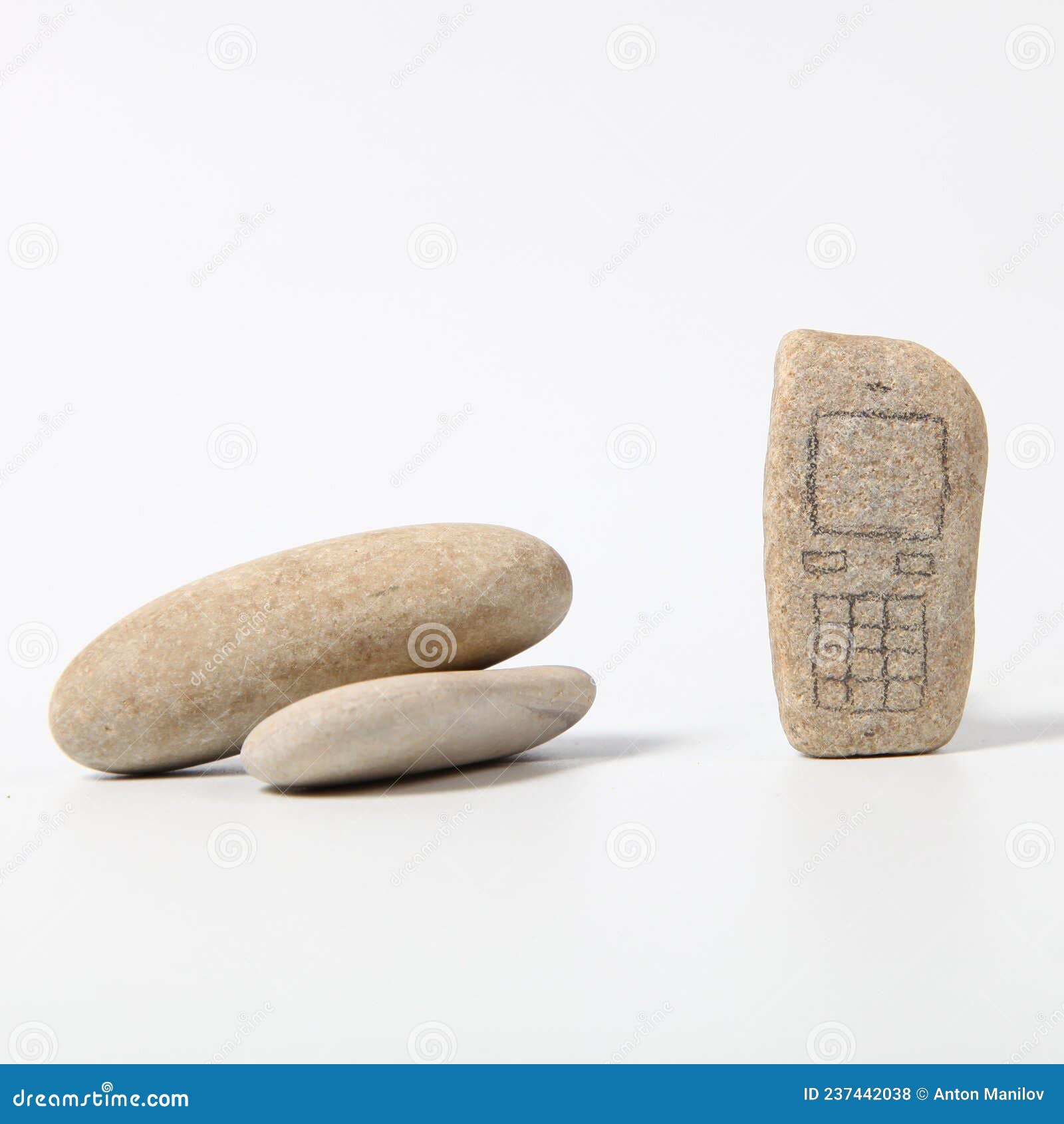 Old Mobile Phone on a Light Background Stock Photo - Image of vertical ...