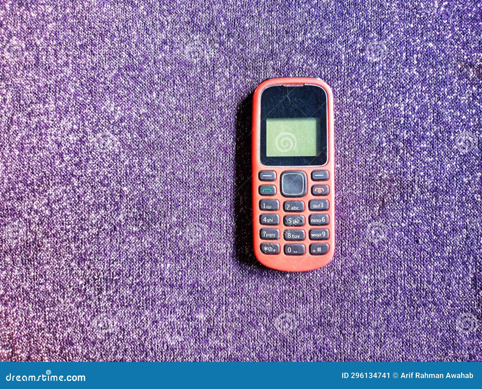 Old Mobile Phone with Texting or SMS Button Keyboard or Keypad on ...