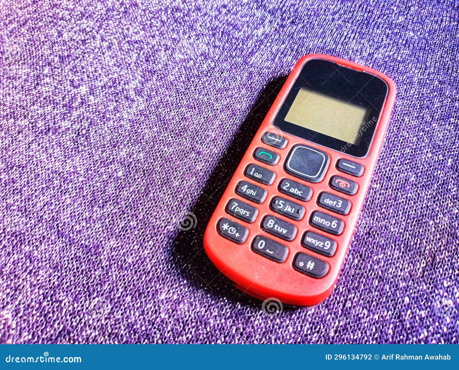 Old Mobile Phone with Texting or SMS Button Keyboard or Keypad on ...