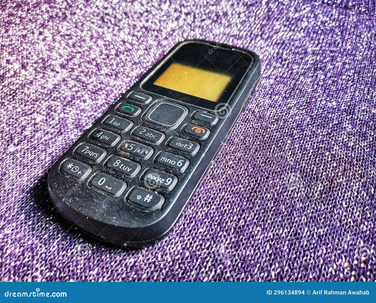 Old Mobile Phone with Texting or SMS Button Keyboard or Keypad on ...