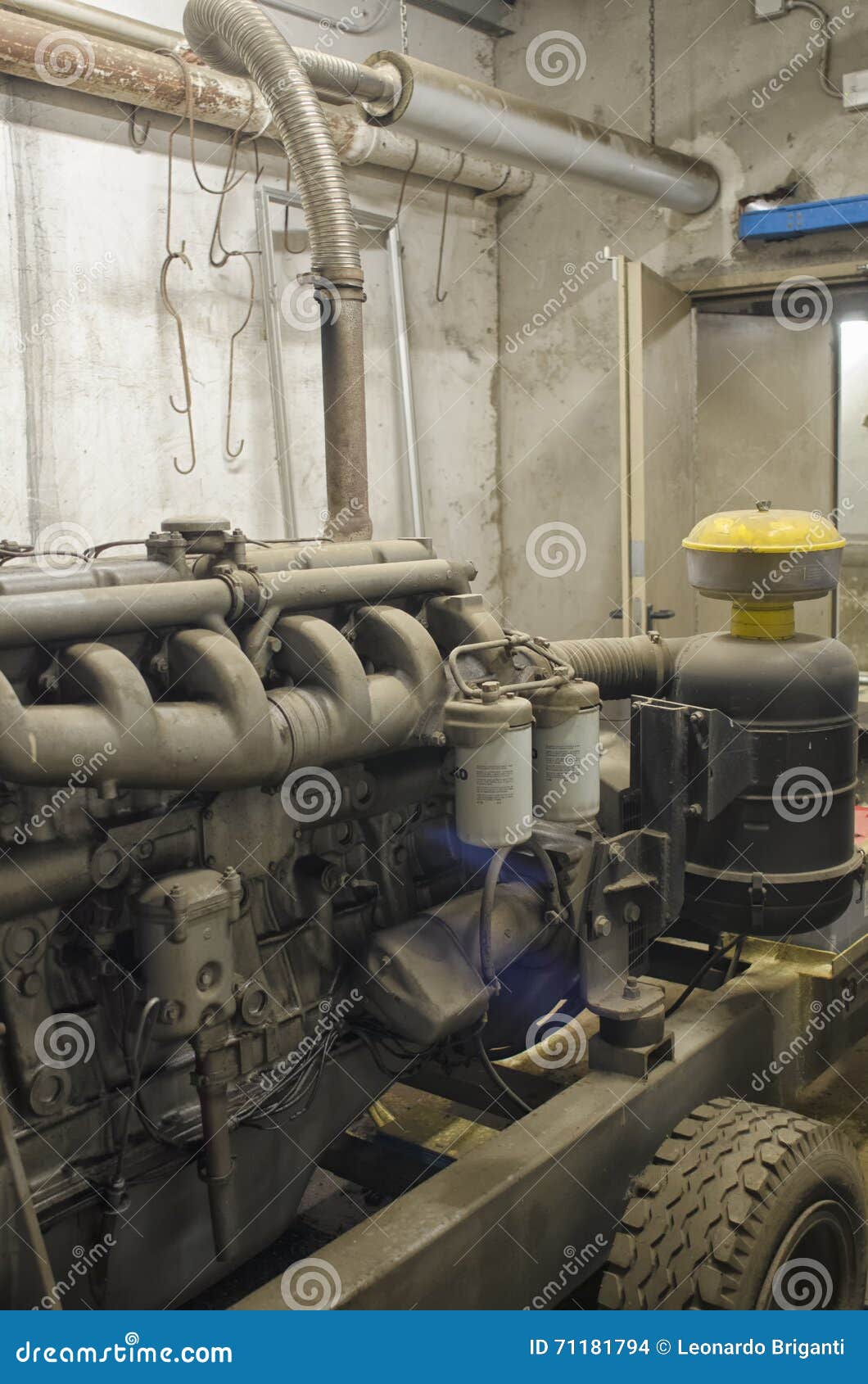 Old mobile power generator stock photo. Image of distribution - 71181794