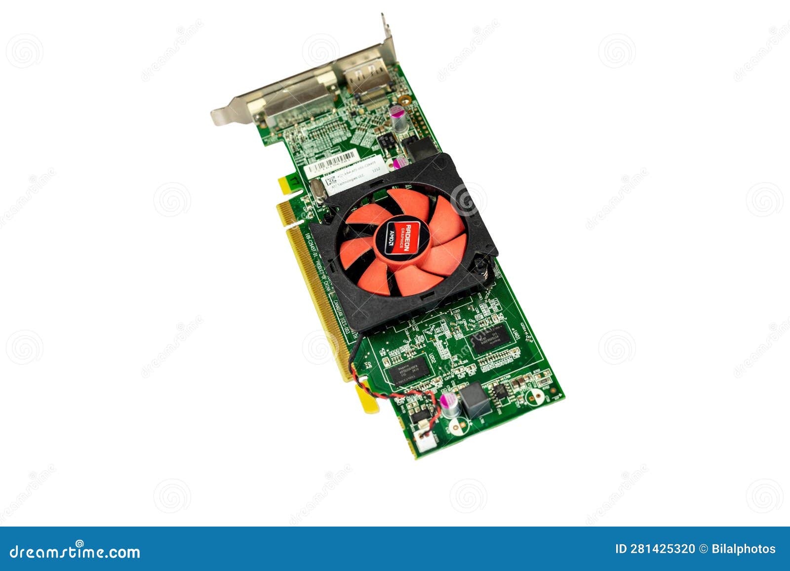 Old Model Computer Graphic Card on White Background Editorial Image ...