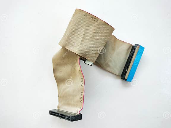 Older Model Hard Disk Cable, Better Known As IDE HDD Stock Image ...