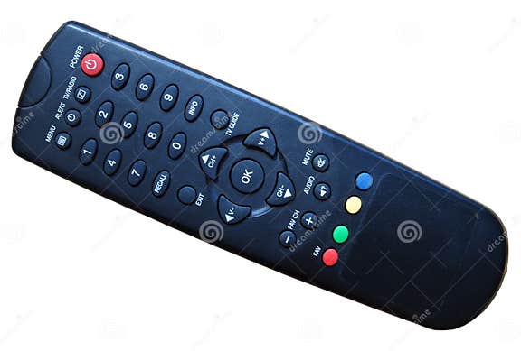 Old Model of Television Remote Control Stock Image - Image of ...
