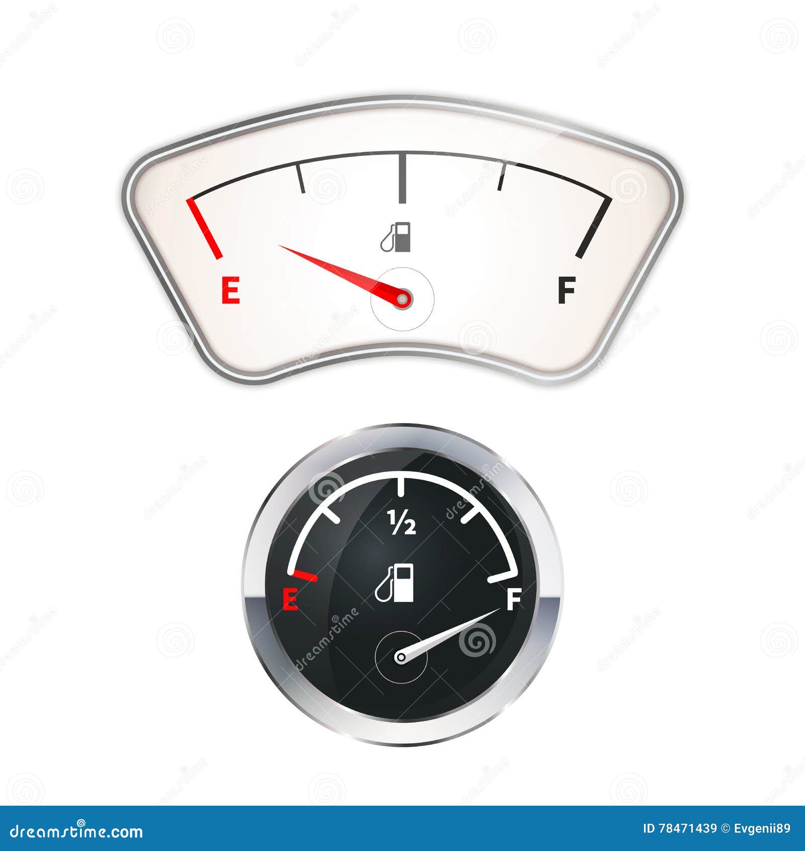 Fuel Indicators Gas Meter Or Car, Gas Tank Icon In Black Simple Design ...