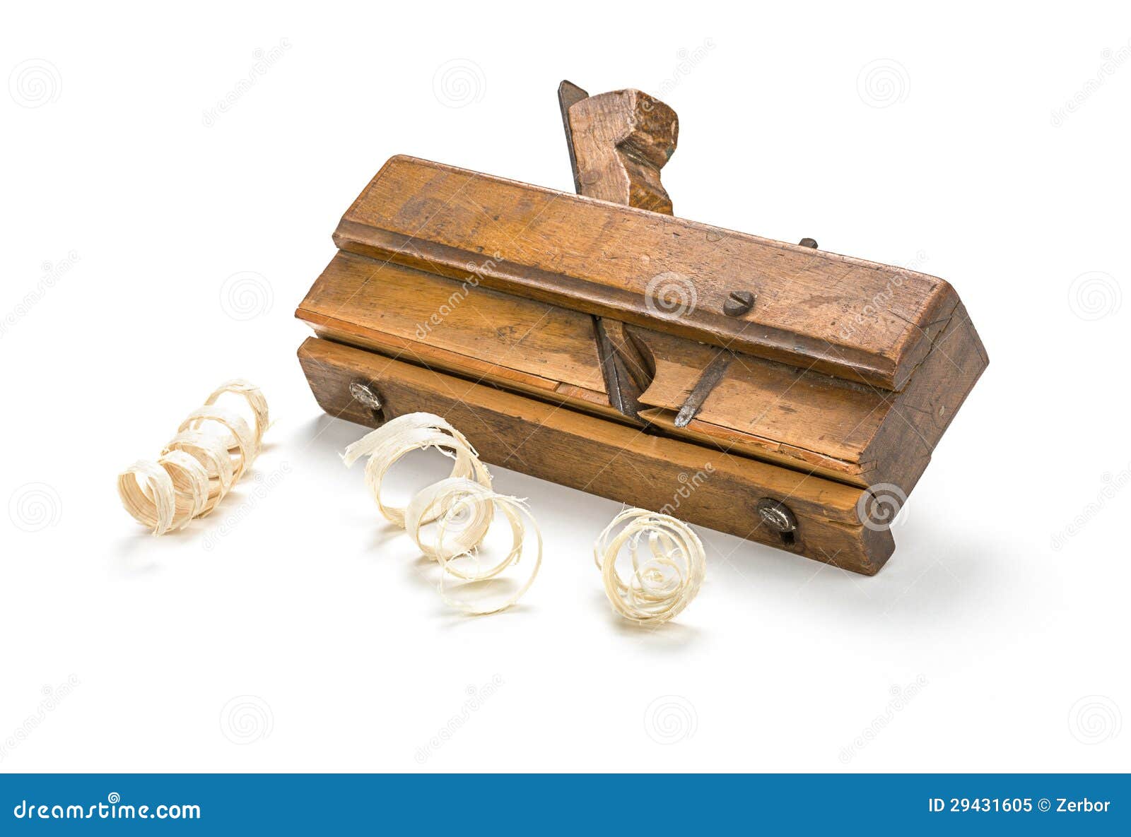 Old Molding Plane with Shavings Stock Image - Image of rustic ...