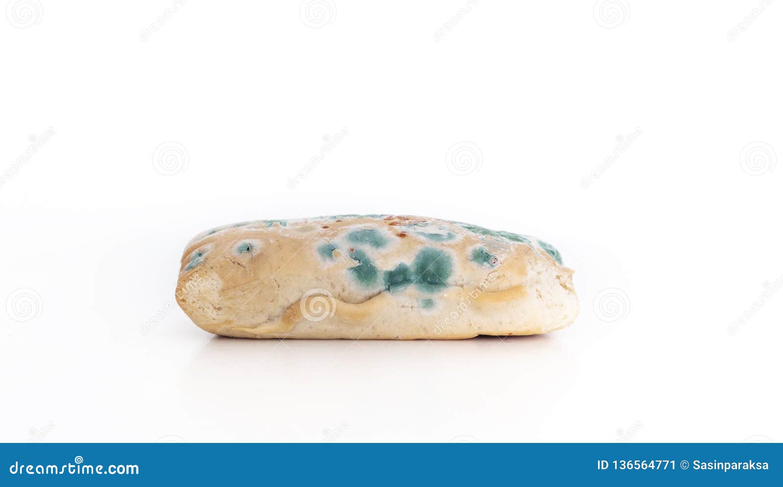Old Moldy Bread on White Background Stock Image - Image of dirty ...