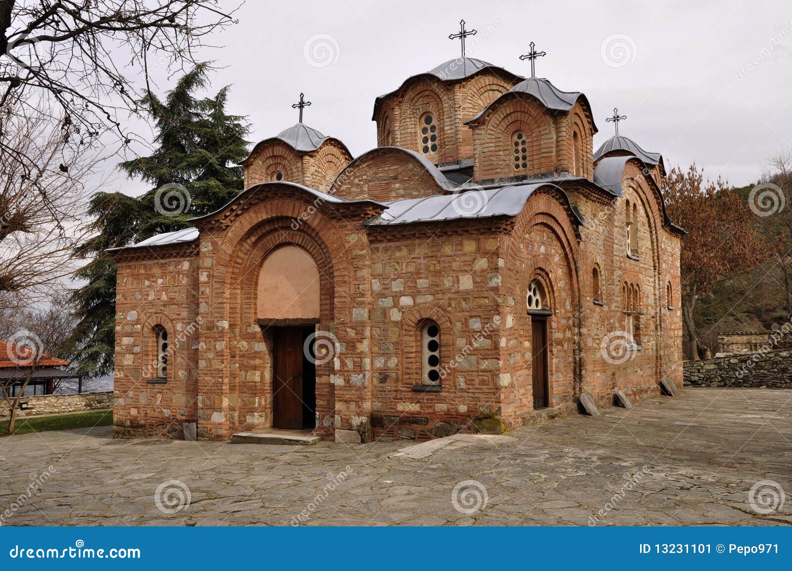Old monastery stock image. Image of capital, cross, church - 13231101