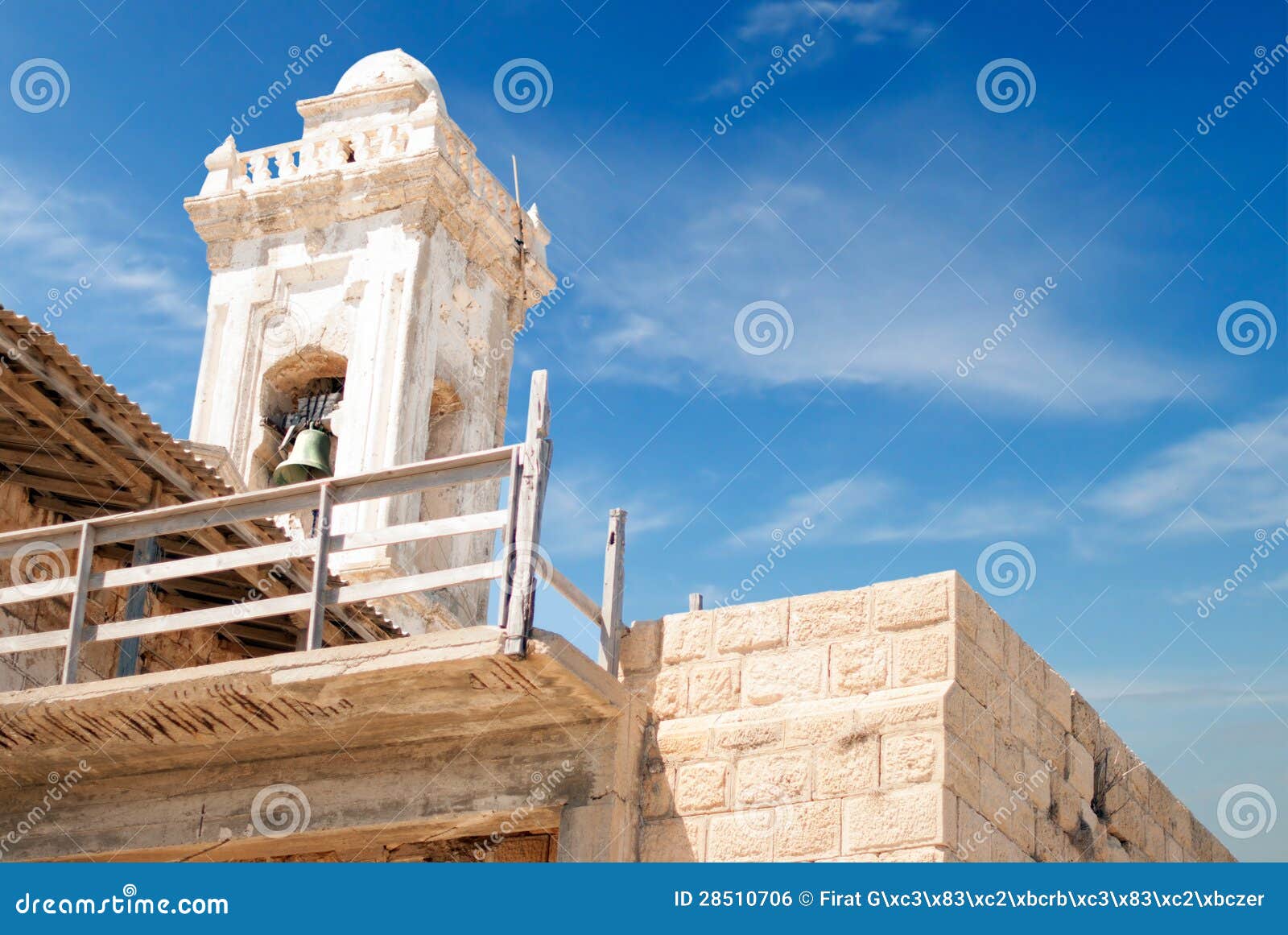 Old Monastery Bell in Northern Cyprus Stock Photo - Image of building ...