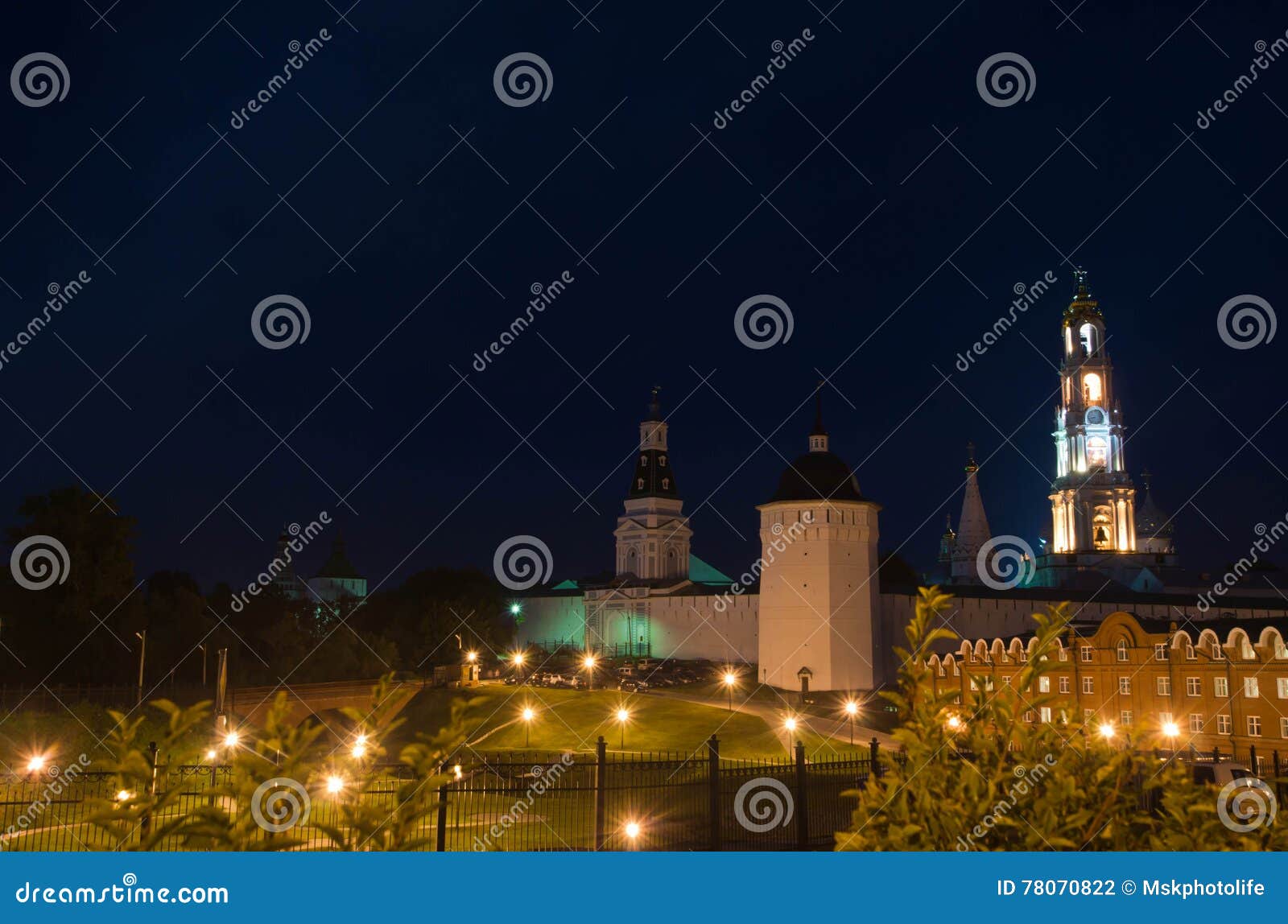 Old monastery at night stock photo. Image of christianity - 78070822