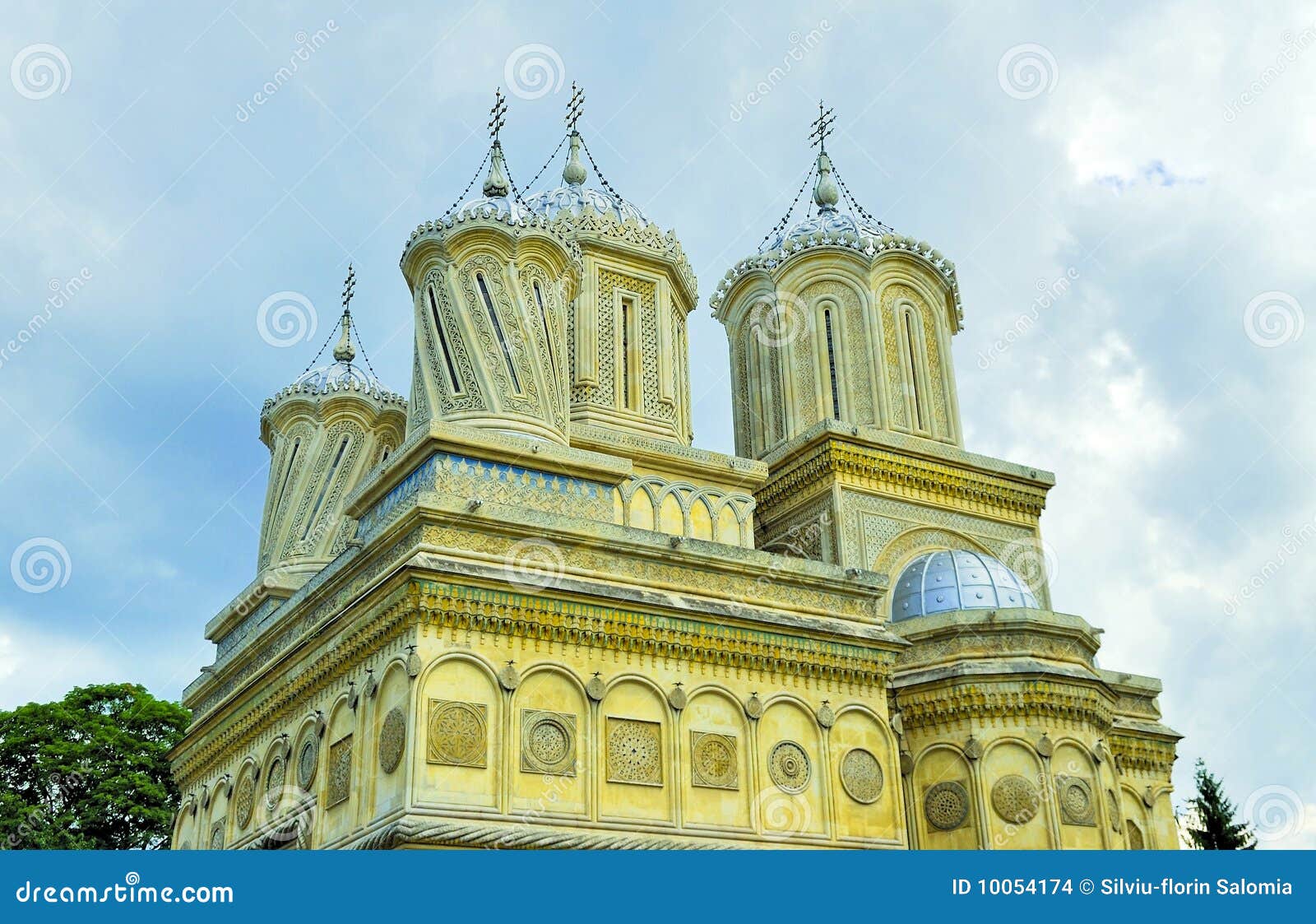 Old monastery in Romania stock photo. Image of color - 10054174