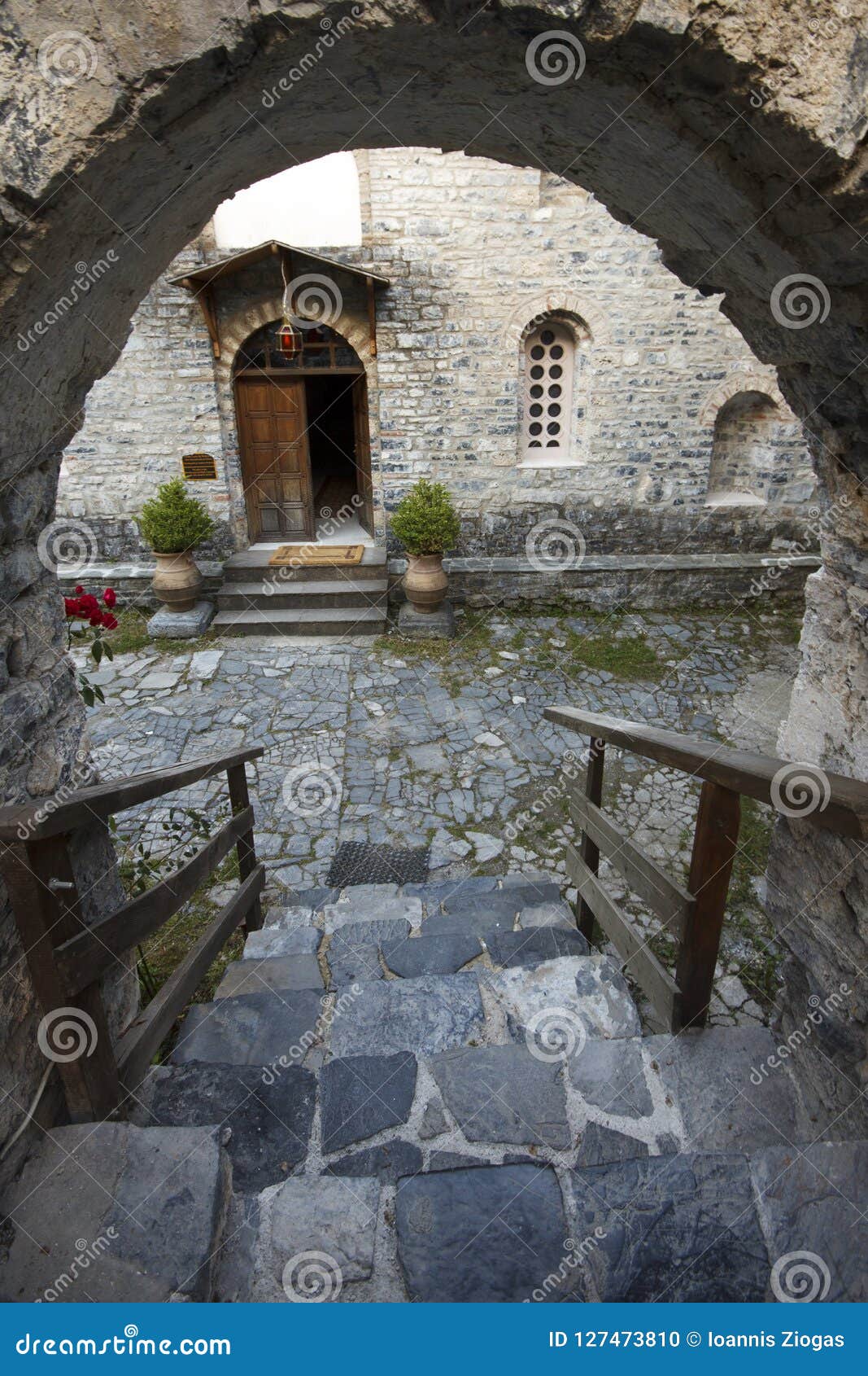 Old Monastery View from Stairs Stock Photo - Image of history, orthodox ...