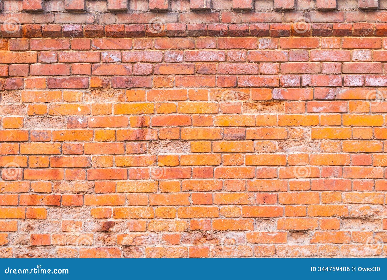 The Old Monastery Wall Built of Red Brick, Brickwork Texture, Can Be ...