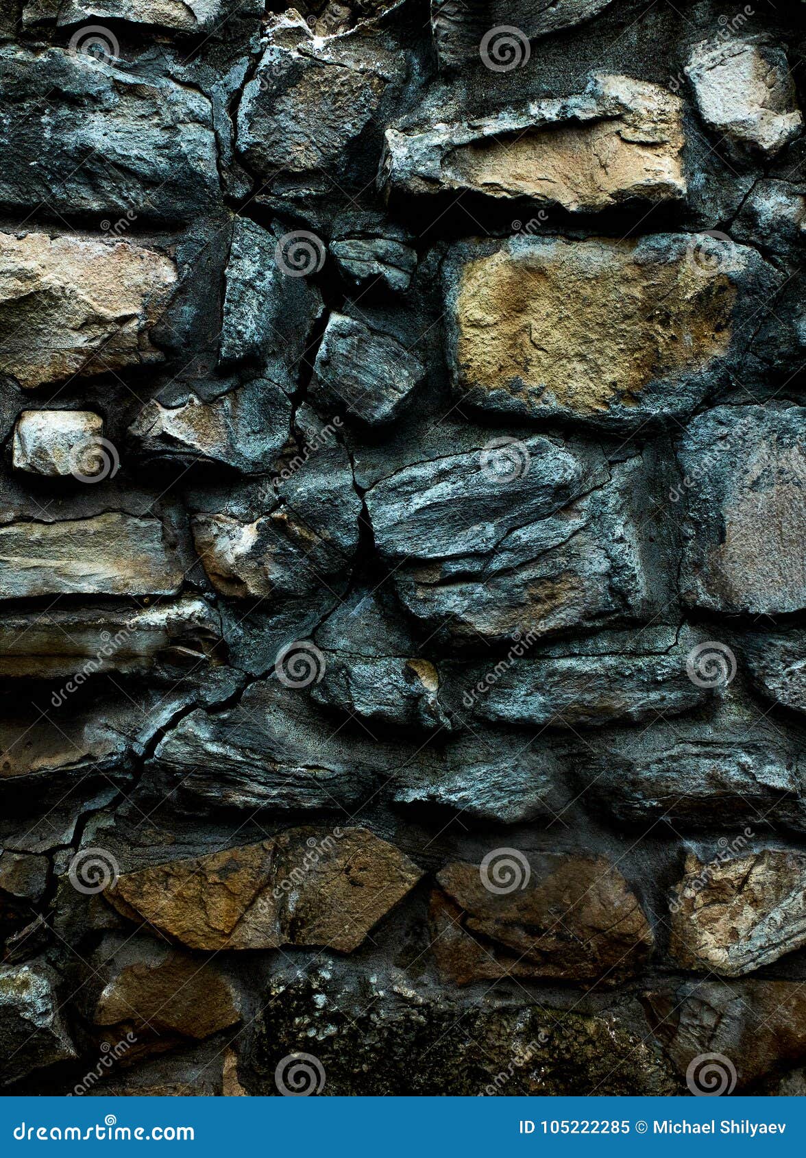 Old Monastery Wall Made of Big Rocks Vertical 3d Texture, Background ...