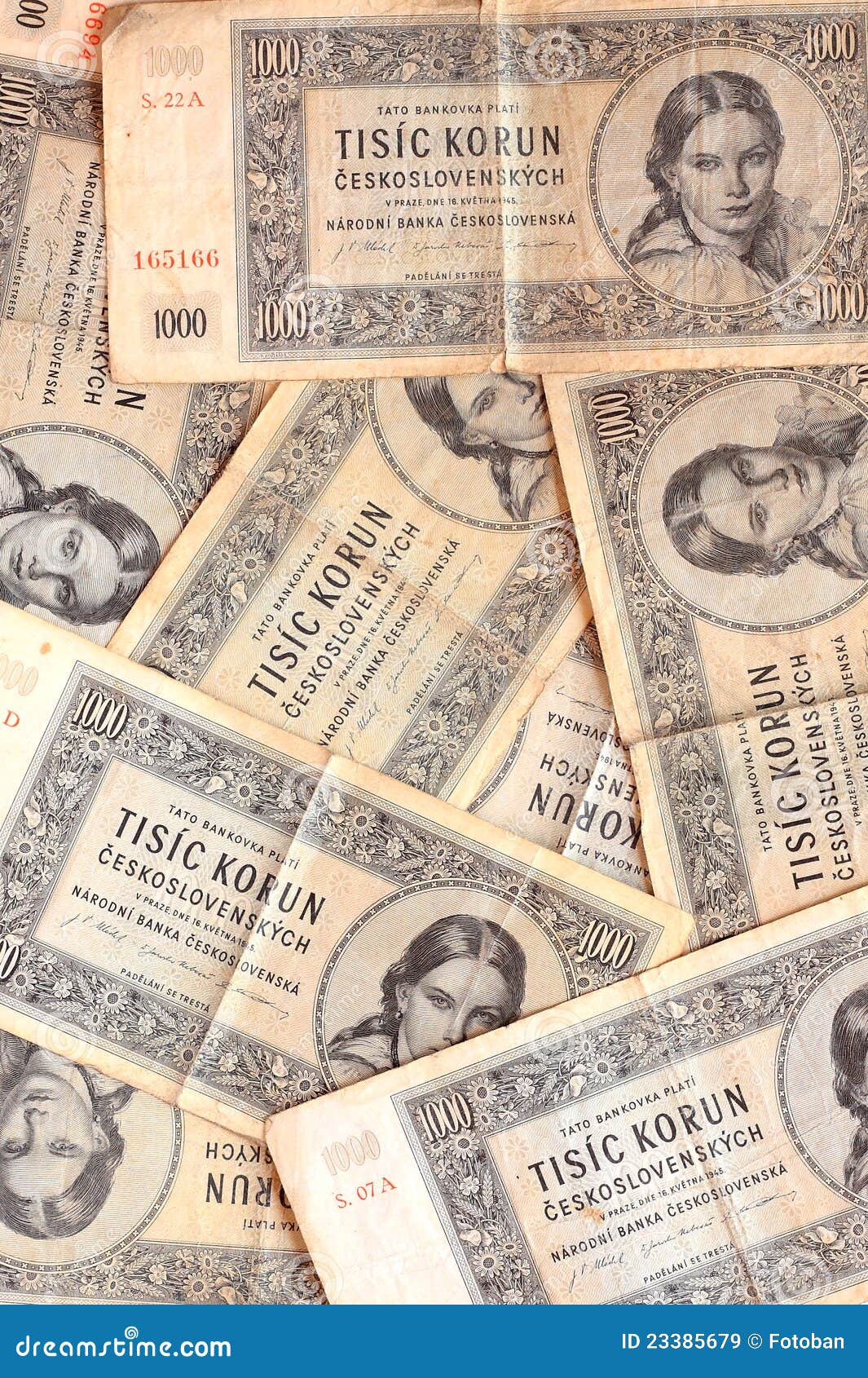 Old money stock image. Image of payment, banknote, czech - 23385679