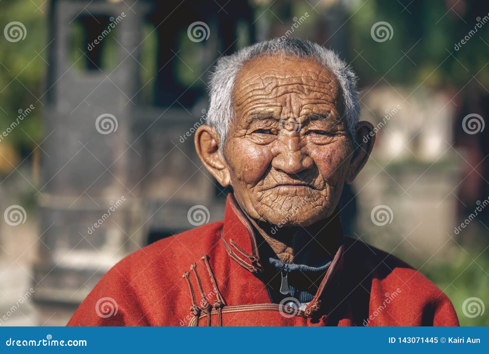 Old Mongolian Nomad Man at a Temple Editorial Image - Image of asian ...