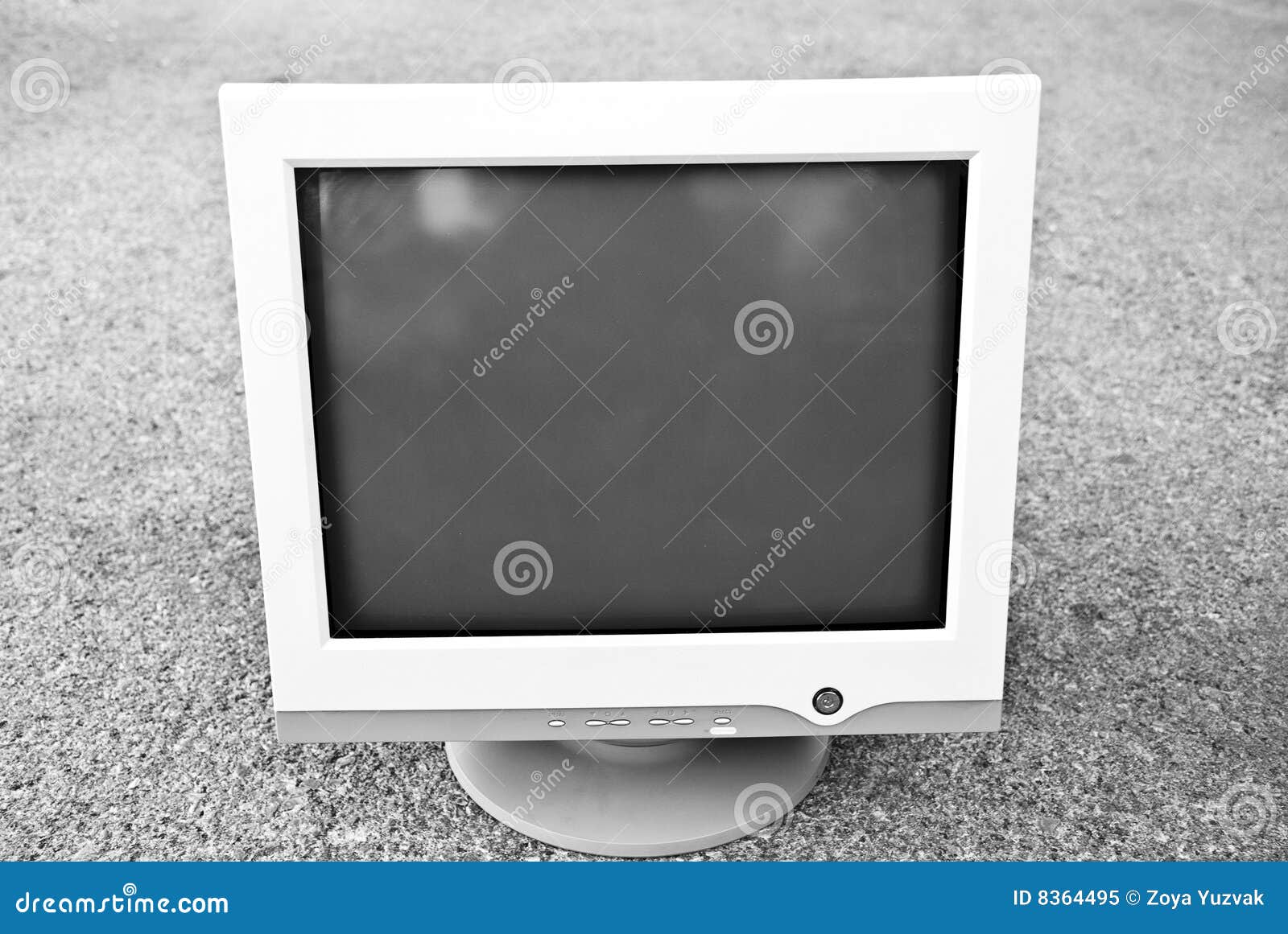 Old monitor stock image. Image of flat, objects, monitors - 8364495