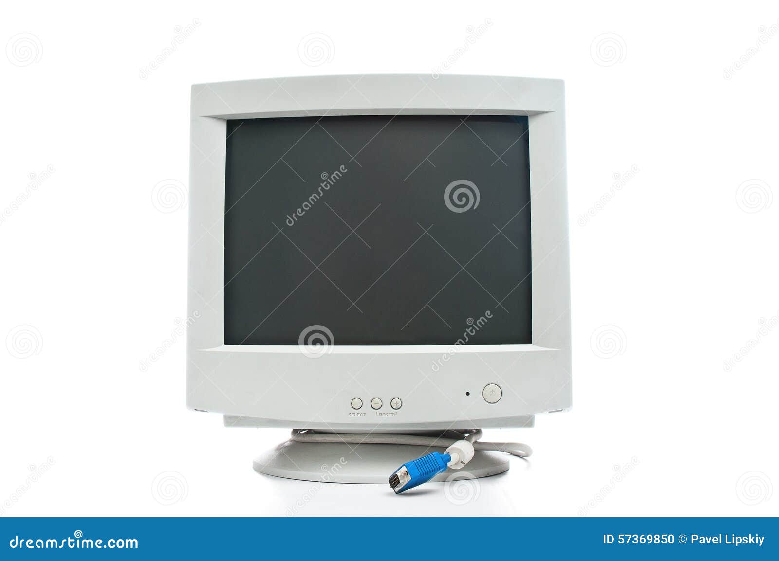 Old monitor stock photo. Image of monitor, technology - 57369850