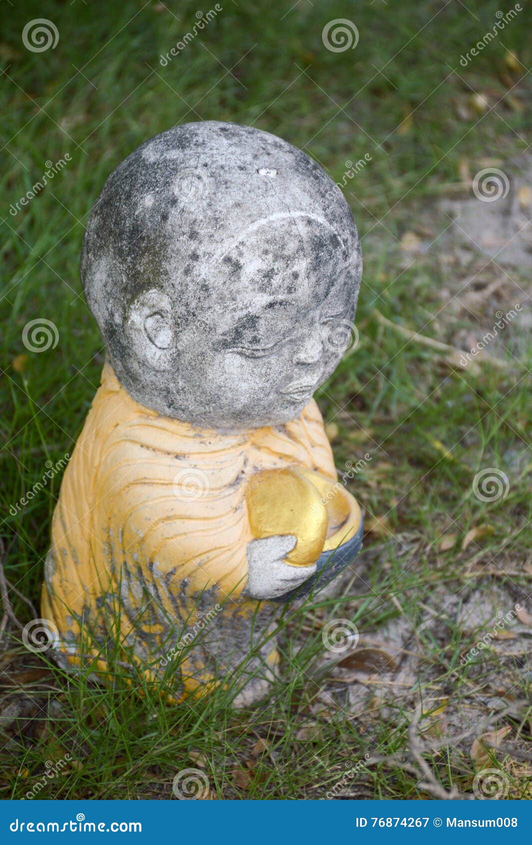 Old monk statue stock image. Image of close, dirty, statue - 76874267