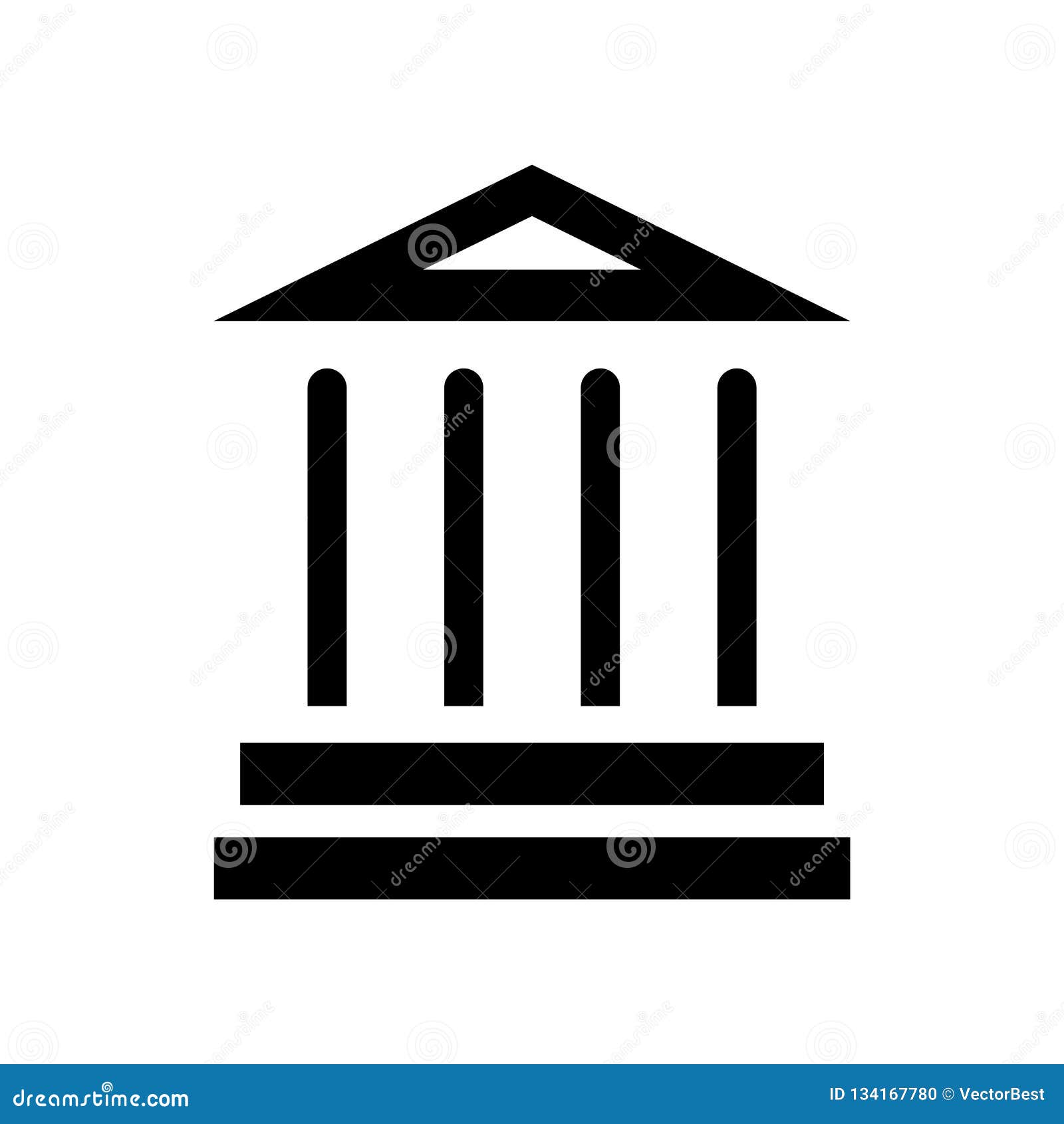 Old Monument Icon Vector Isolated on White Background, Old Monument ...