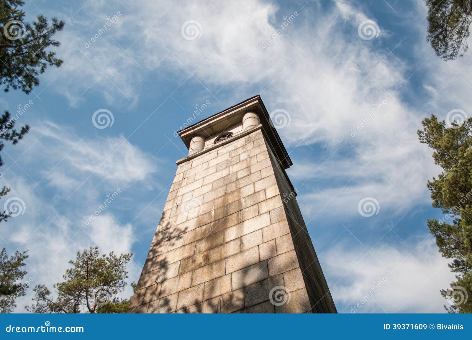 Old monument stock image. Image of brick, high, piazzo - 39371609