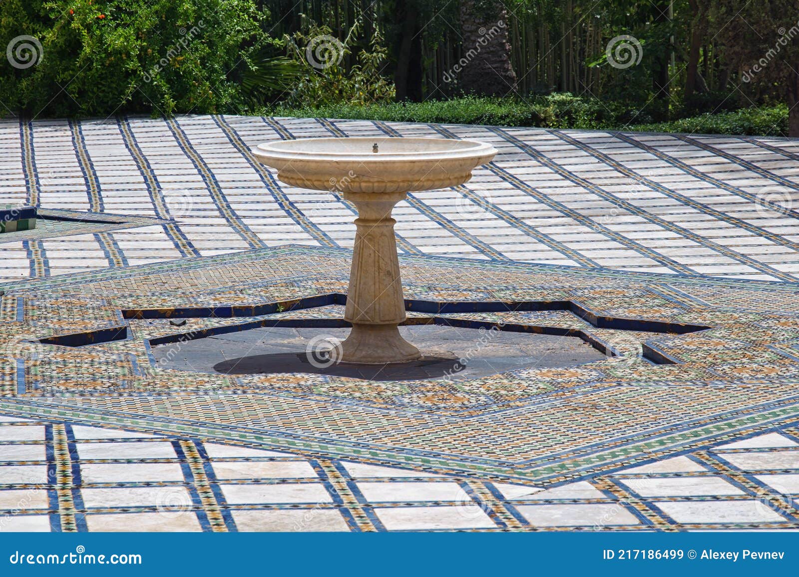 Old Moorish Fountain in the Fez. Morocco Stock Image - Image of morocco ...