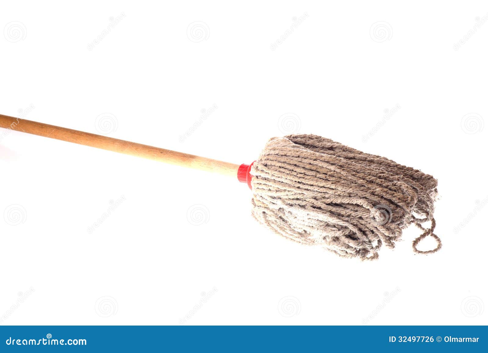 Old Mop Isolated on White stock photo. Image of towel - 32497726