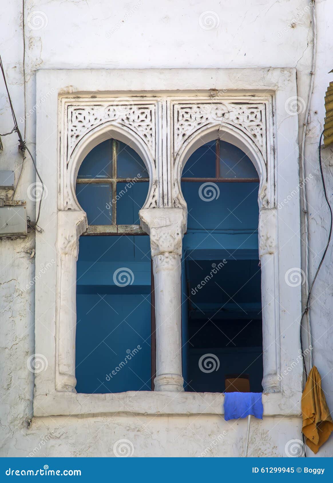 Old moroccan window stock image. Image of facade, window - 61299945