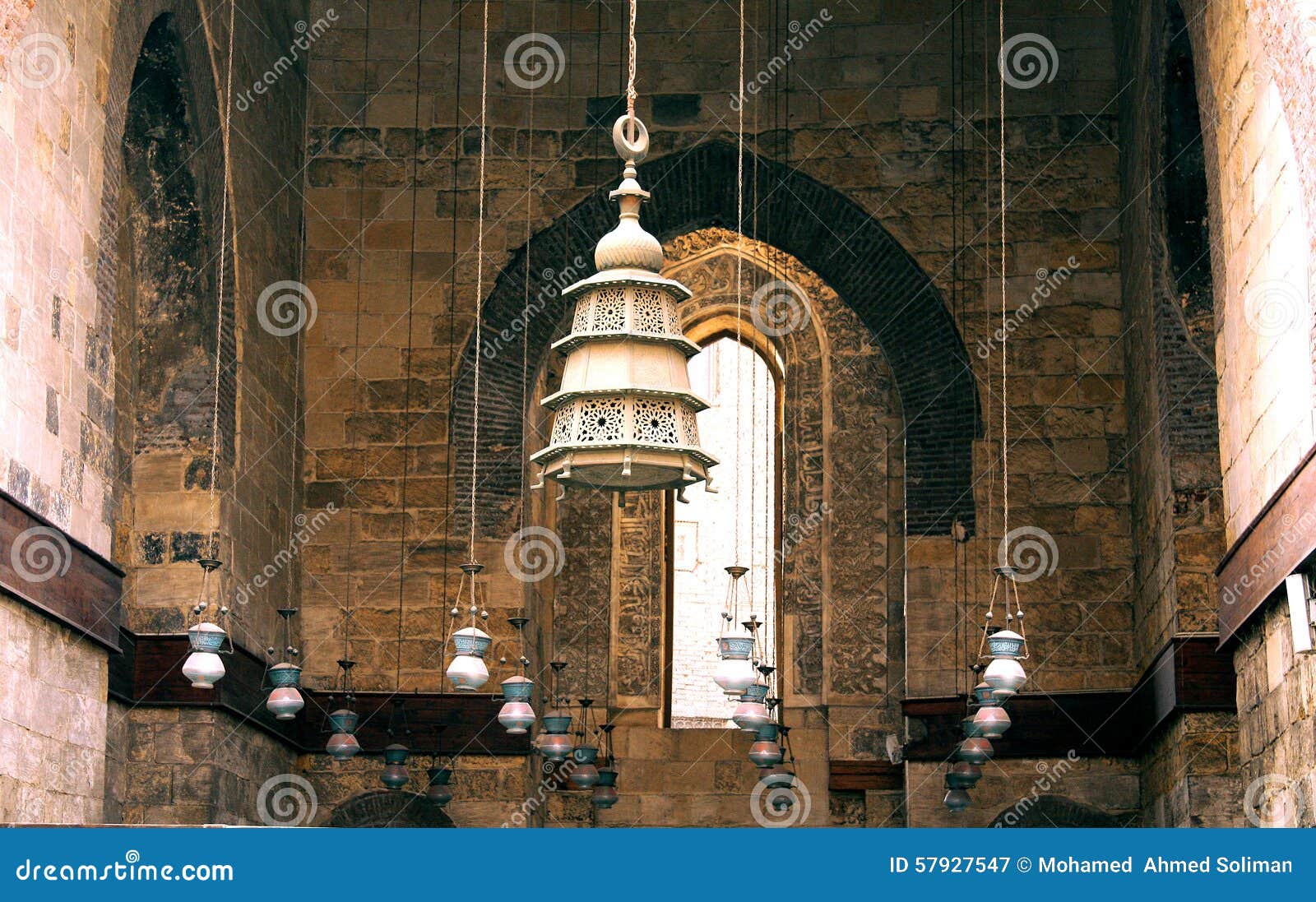 Old Mosque in Cairo in Egypt Stock Image - Image of islamic, minaret ...