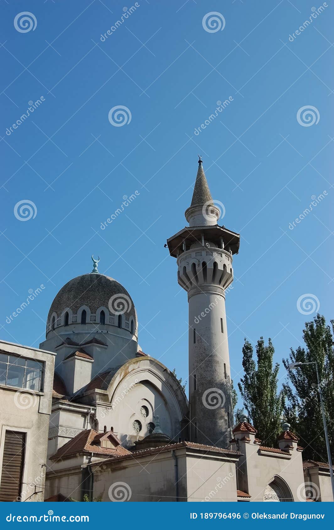 Old Mosque in Constanta City Stock Photo - Image of royalty, poster ...