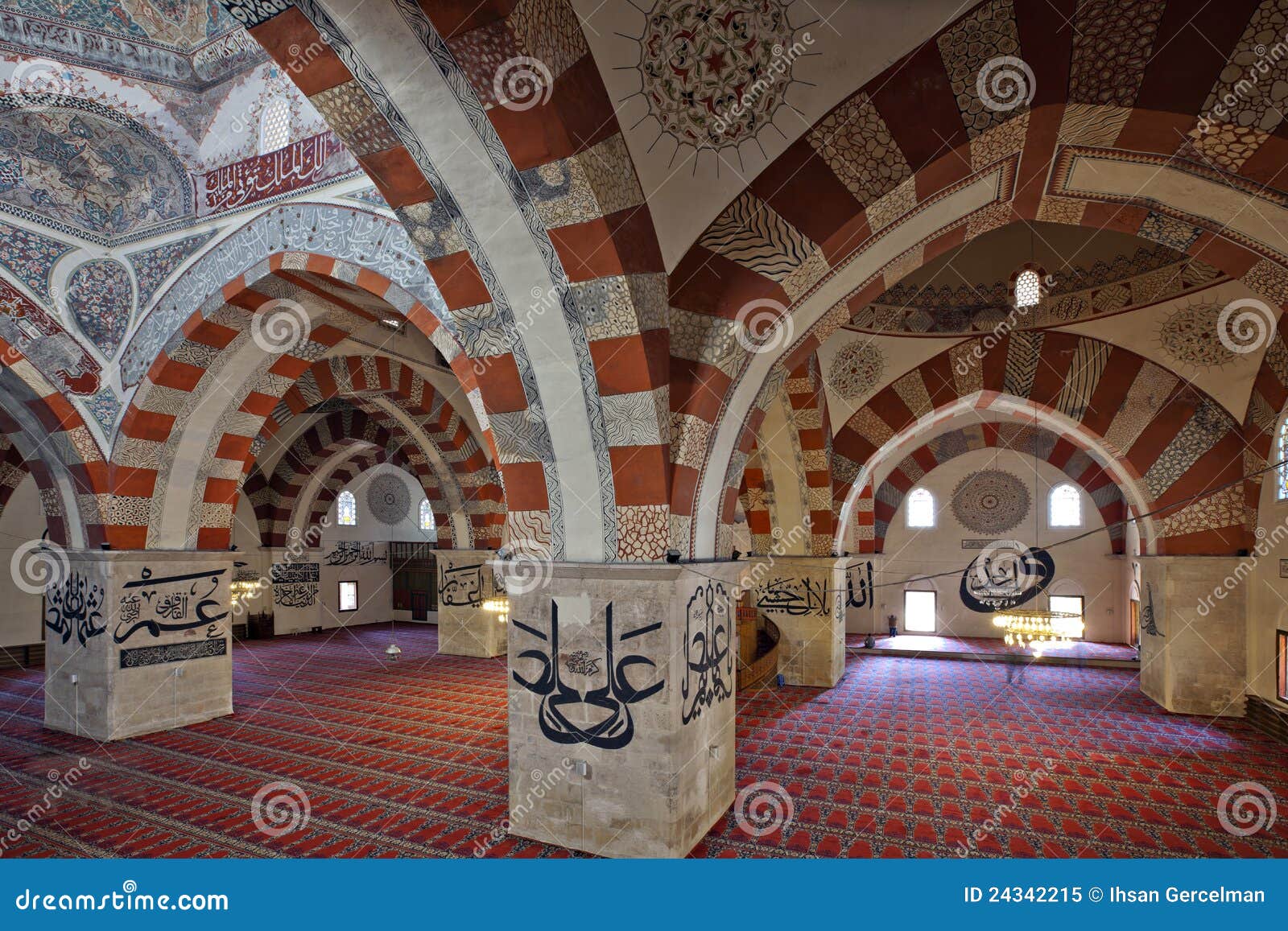 The Old Mosque in Edirne stock image. Image of cami, turkey - 24342215