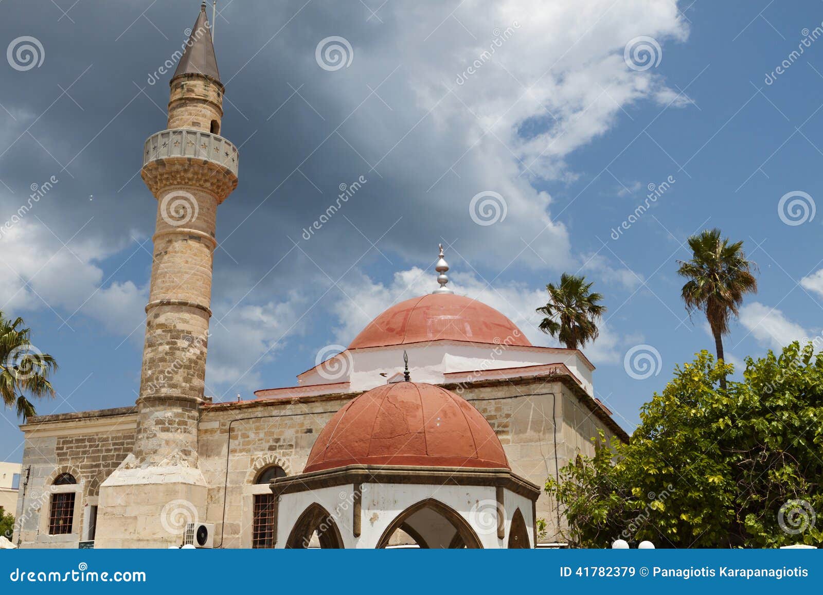 Old Mosque at Kos Island in Greece Stock Image - Image of dodekanisa ...